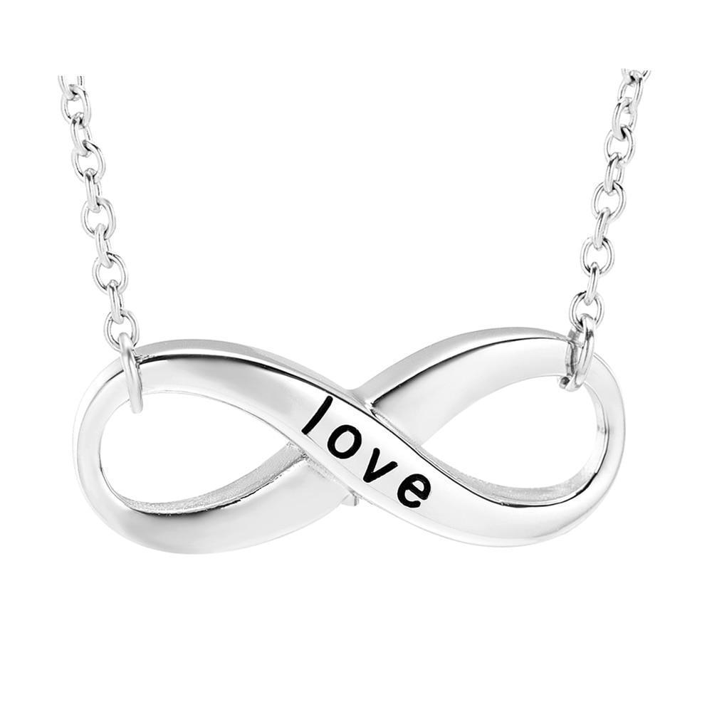 Forever Love Infinity Shaped Cremation- Ash Necklace-Cherished Emblems